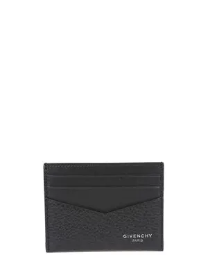 Givenchy Leather Credit Card Holder - Black