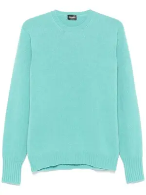 DRUMOHR Cashmere Crew Neck Sweater - Green