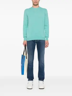 DRUMOHR Cashmere Crew Neck Sweater - Green