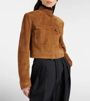 TOM FORD Cropped Suede Jacket