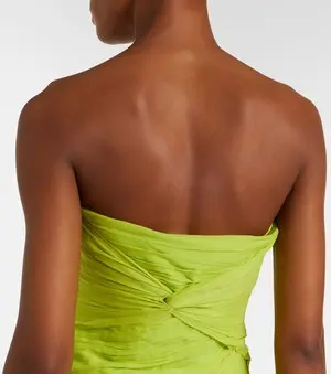 Blumarine Georgette Maxi Dress - Green