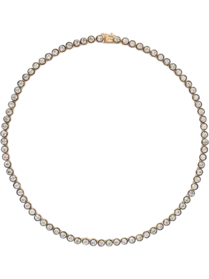 ROXANNE ASSOULIN Gold-Tone Cubic Zirconia Tennis Necklace