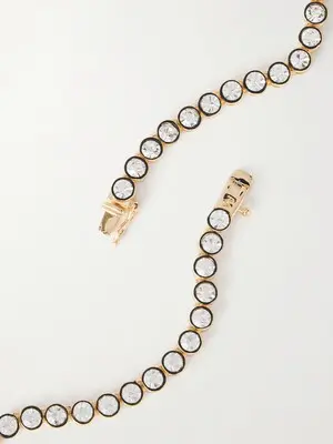 ROXANNE ASSOULIN Tone Cubic Zirconia Tennis Necklace