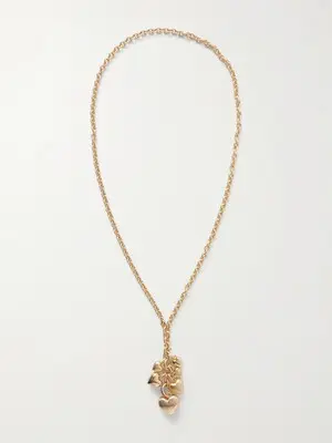 ROXANNE ASSOULIN The Family Of Hearts Crystal Necklace - Gold