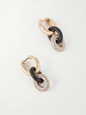 ROXANNE ASSOULIN Midnight Crystal Earrings - Gold