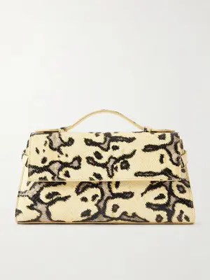 Proenza Schouler Tate Snake-effect Leather Tote