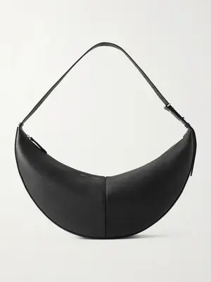 Proenza Schouler Paneled Full-grain Leather Shoulder Bag - Black