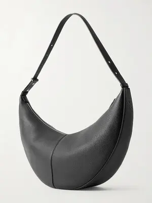 Proenza Schouler Paneled Full-grain Leather Shoulder Bag - Black