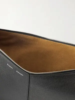Proenza Schouler Paneled Full-grain Leather Shoulder Bag - Black