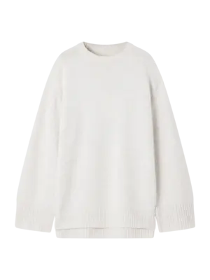 Loulou De Saison Safi Wool And Cashmere-Blend Sweater Off-white