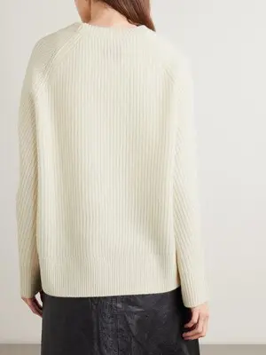 Loulou De Saison Dakota Ribbed Cashmere Sweater