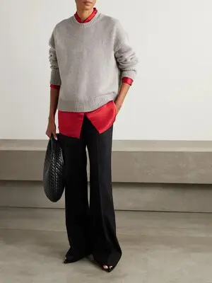 Loulou De Saison Pia Cashmere Sweater - Gray