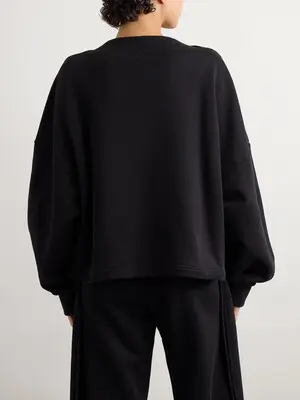Alaïa Oversized Cotton-jersey Sweatshirt - Black