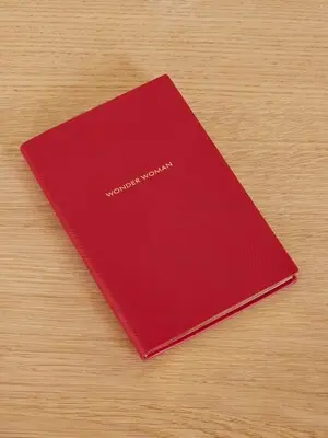 Smythson Chelsea Wonder Textured-leather Notebook - Red