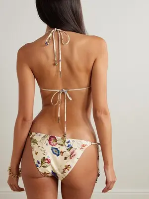 Zimmermann Patience Printed Triangle Bikini