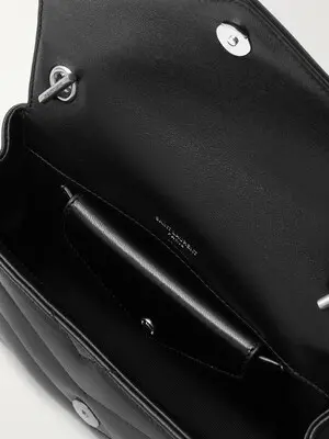 Saint Laurent Loulou Mini Matelassé Leather Shoulder Bag