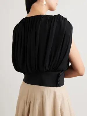 HEIRLOME Silk-georgette Blouse