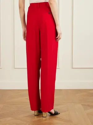 Givenchy Pleated Wide-leg Crepe Pants