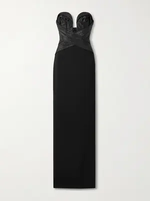 Carolina Herrera Strapless Draped Gown