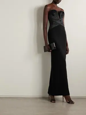 Carolina Herrera Strapless Draped Gown