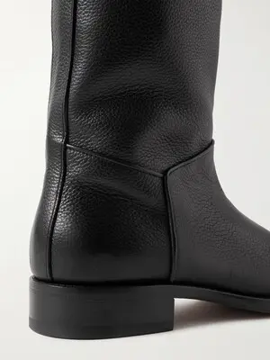 THE ROW Nobilis Textured-leather Boots