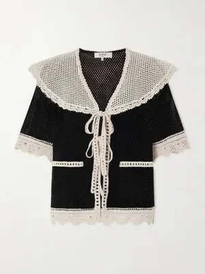 Sea Kendall Crocheted Cotton Blouse