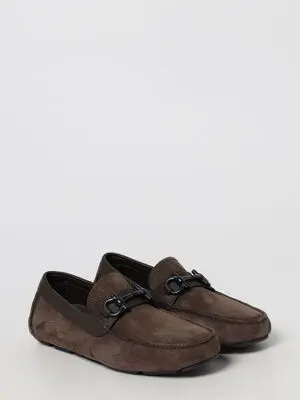 FERRAGAMO Suede Loafers - Brown