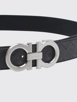 FERRAGAMO Gancini Belt - Grey