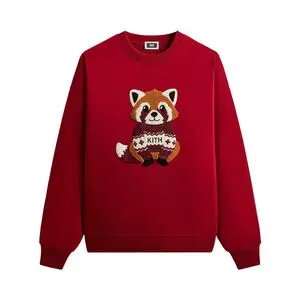 Kith Kithmas Panda Nelson Crewneck - Red