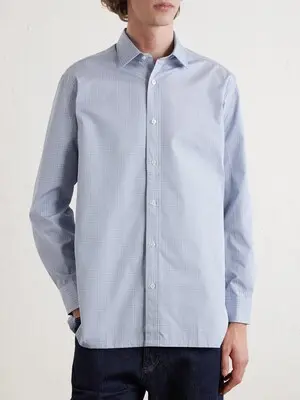 Charvet Checked Cotton-poplin Shirt