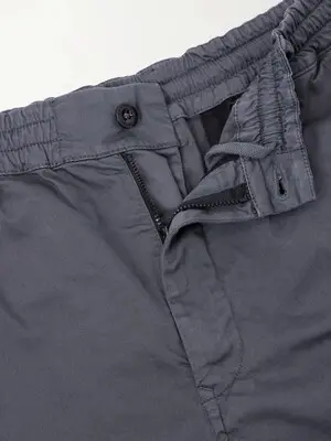 C.P. COMPANY Straight-leg Cotton-blend Cargo Trousers With Logo Appliqu - Gray