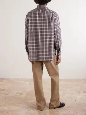Charvet Checked Cotton-flannel Shirt