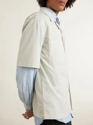 Barena Venezia Solana Camp-collar Cotton-poplin Shirt - Neutrals