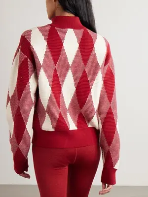Varley Karina Jacquard-knit Cardigan