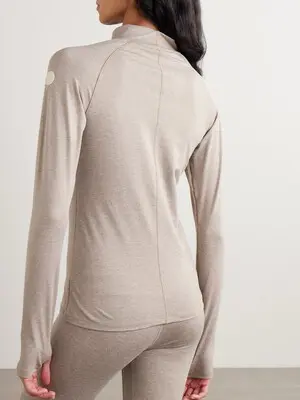 Varley Always Warm Stretch-jersey Top - Brown