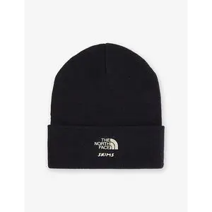 The North Face The North Face X SKIMS Knitted Wool-Blend Beanie Onyx
