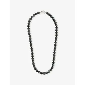 Tom Wood Cove Larvikite Gemstone Necklace - Black