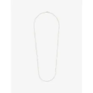 Tom Wood Billie Chain White Rhodium-plated Sterling Necklace - Silver
