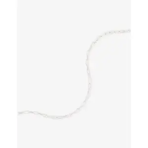 Tom Wood Billie Chain White Rhodium-plated Sterling Necklace - Silver