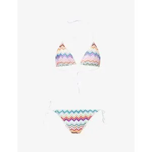 Missoni Chevron-print Raschel Knit Bikini Set