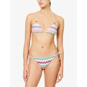Missoni Chevron-print Raschel Knit Bikini Set
