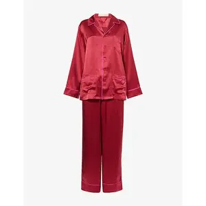 Olivia Von Halle Yves Silk Pyjama Set - Russet