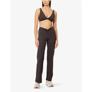 ADANOLA Ruched-front Yoga Trousers