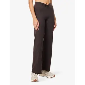 ADANOLA Ruched-front Yoga Trousers