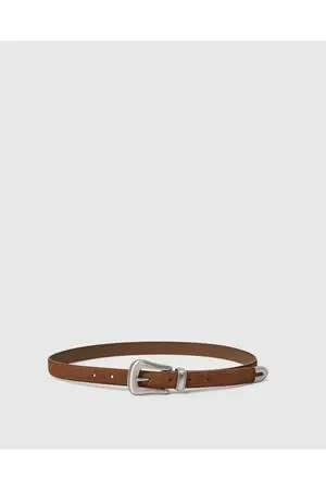 Paige Kieran Suede Belt - Denim