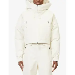 The North Face X Skims Cropped Hooded Jacket - Bone