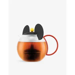 BODUM Assam Mickey Mouse Borosilicate-glass Tea Press - Red Black