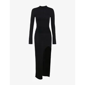 House Of Cb Knitted Maxi Dress - Black