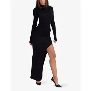 House Of Cb Knitted Maxi Dress - Black