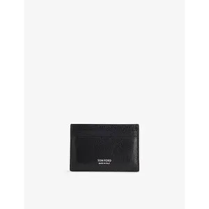 TOM FORD T-line Classic Leather Card Holder - Black